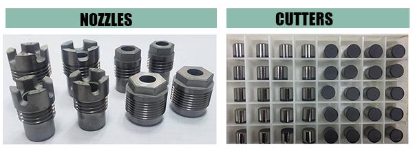 Fixed Cutter Drill Bit 6-1/2 Inch Matrix Body PDC Bit Of Hard Rock ...